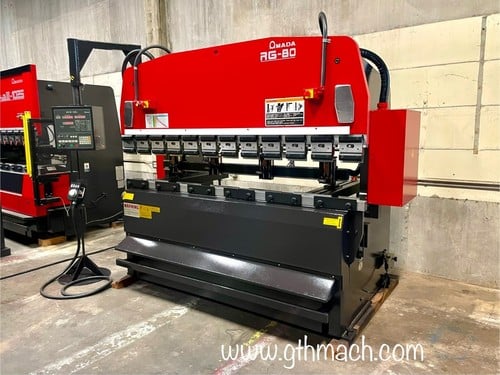80 Ton, Amada #RG-80, hydraulic CNC press brake, NC9-EXII Control, 8' overall, 1998 for Sale ...