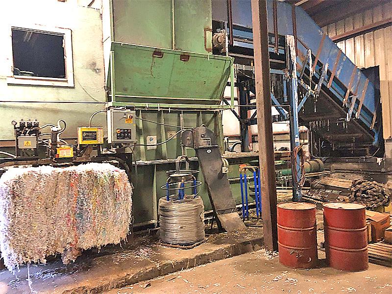 Harris #HRB-SR, 45" x 45" x 56" 2-ram horizontal baler, 100 HP, 12 ...