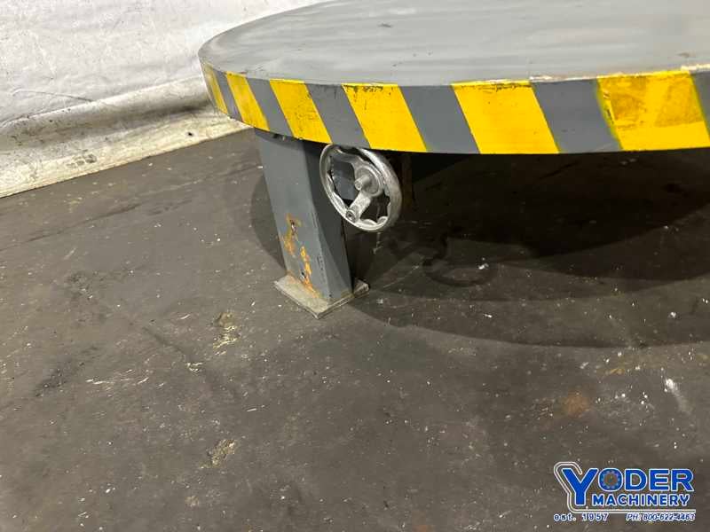 3500 lb. Custom #3500, horizontal uncoiler, 47" table diameter, drag ...