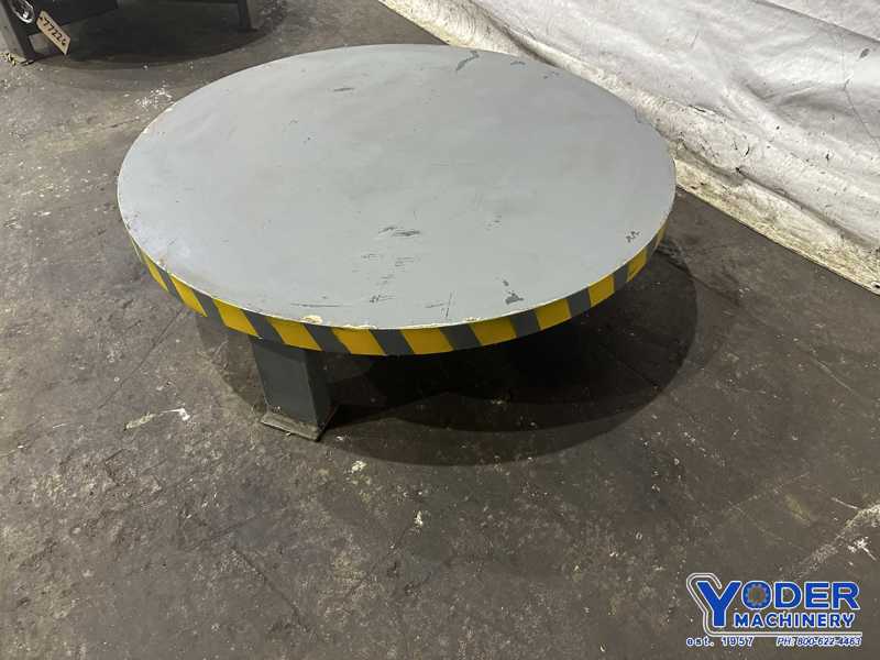 3500 lb. Custom #3500, horizontal uncoiler, 47" table diameter, drag ...