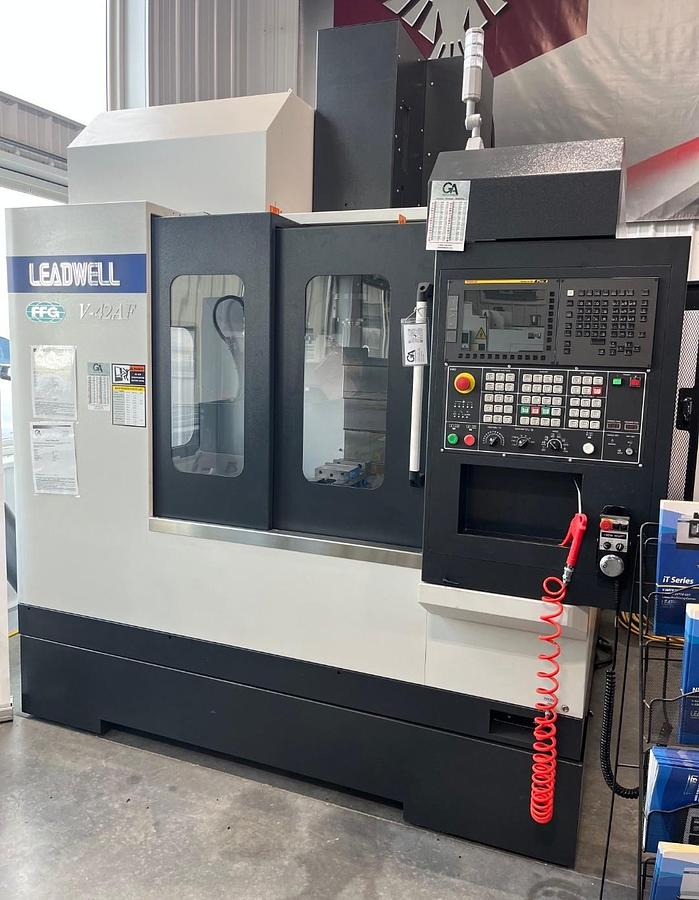 Leadwell #V-42AF, CNC vertical machining center, 20 automatic tool ...