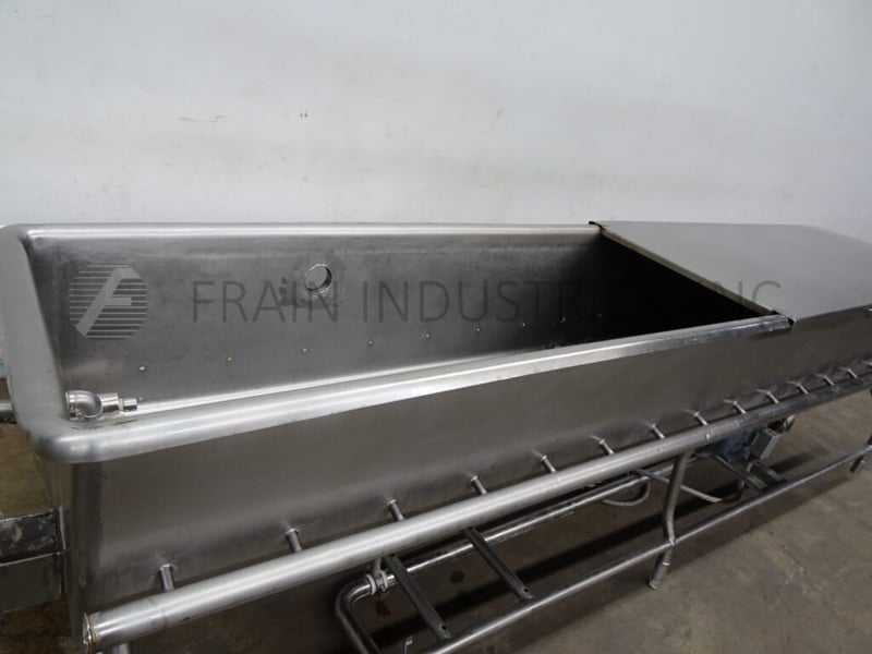 200 gallon Sani-Matic, trough style 304 Stainless Steel COP tank, with ...