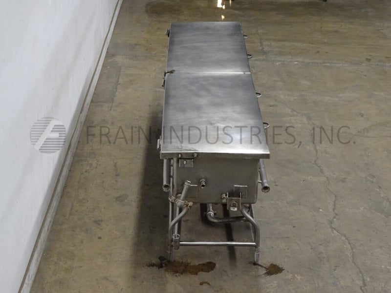 200 gallon Sani-Matic, trough style 304 Stainless Steel COP tank, with ...