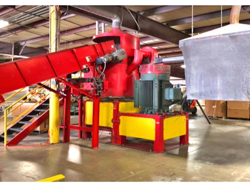 L & L #400HP, densifier, 50" dia x 48" tank, infeed conveyor, 2012 for ...