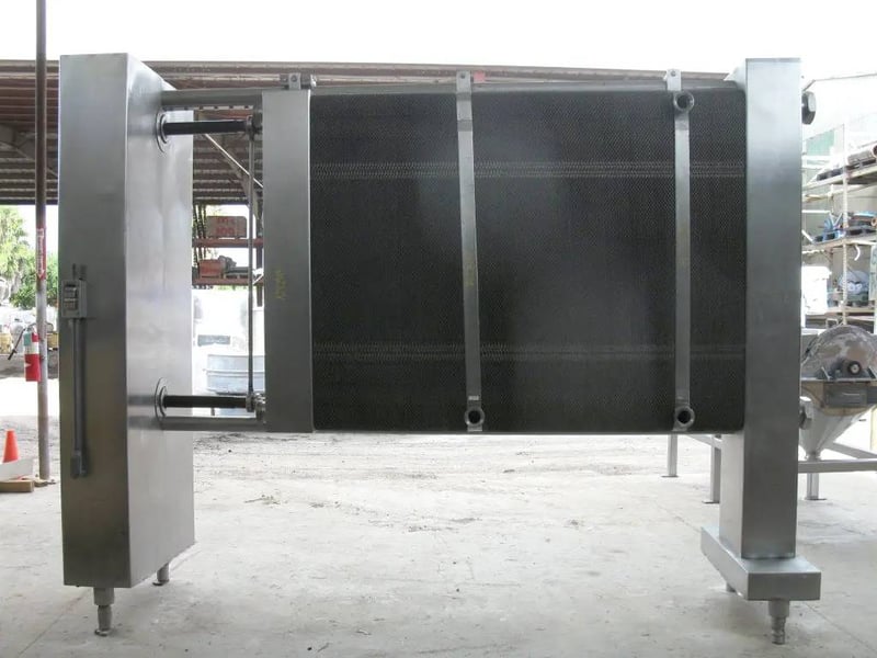 1490 sq.ft., APV, CR5, HTST Plate Heat Exchanger, (261) Stainless Steel ...