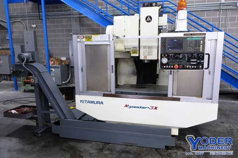 Kitamura #MyCenter-3X, CNC vertical machining center, Yasnac i80MB, 30 ...