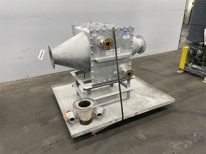 Xchanger Inc #C-150, water to air heat exchanger, 6" ID 11 outside ...