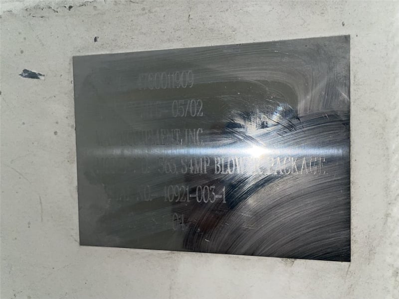 Mac #563, vacuum conveyor, 7.5 HP Baldor motor, 230/460 V., Dresser 45 ...