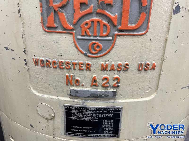 1/4" x 1-1/2" Reed-Prentice #A22, thread roller, 7-1/2 HP for Sale ...