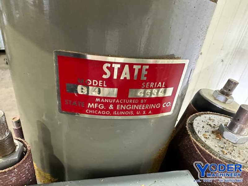 Oscillarin spindle sander, State #B-4, 20" x24" table, up/down tilt, 1/ ...