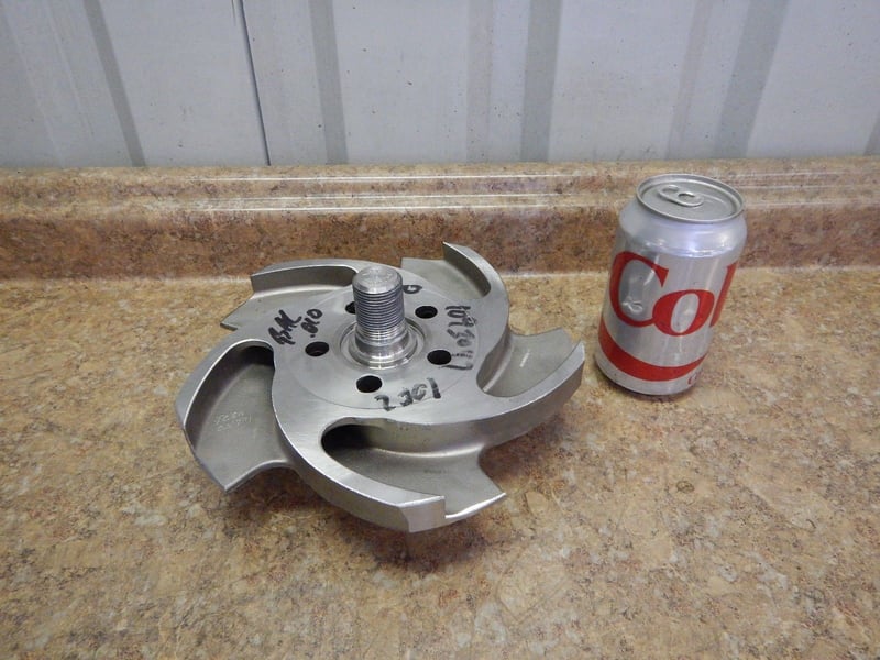 Flowserve, Pump Impeller 1093047 CN7M, 8-1/2" capacity, A-20 Stainless ...