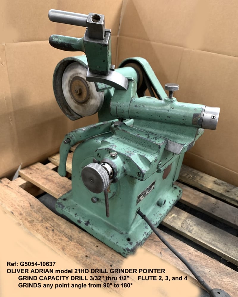Oliver Adrian Adrian #21HD Drill Grinder-Pointer-Sharpener 3/32" thru 1 ...