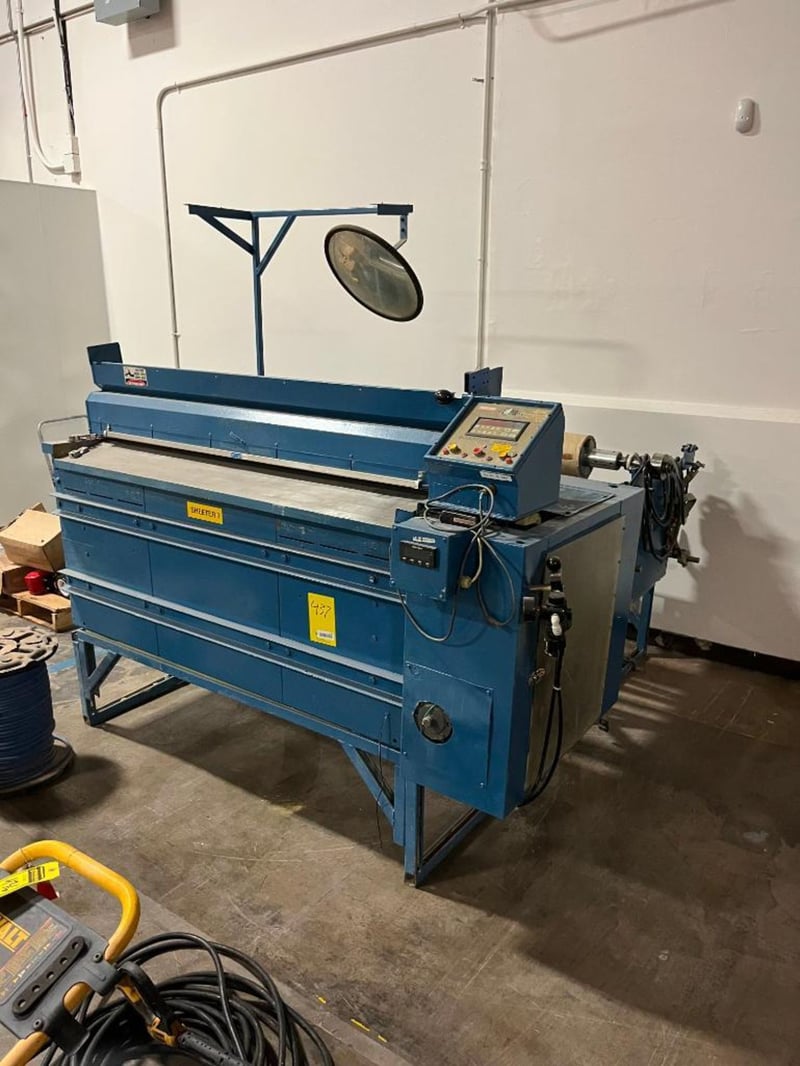 60" Sheeter, Rosenthal, 2 position unwind stand & belt tension ...