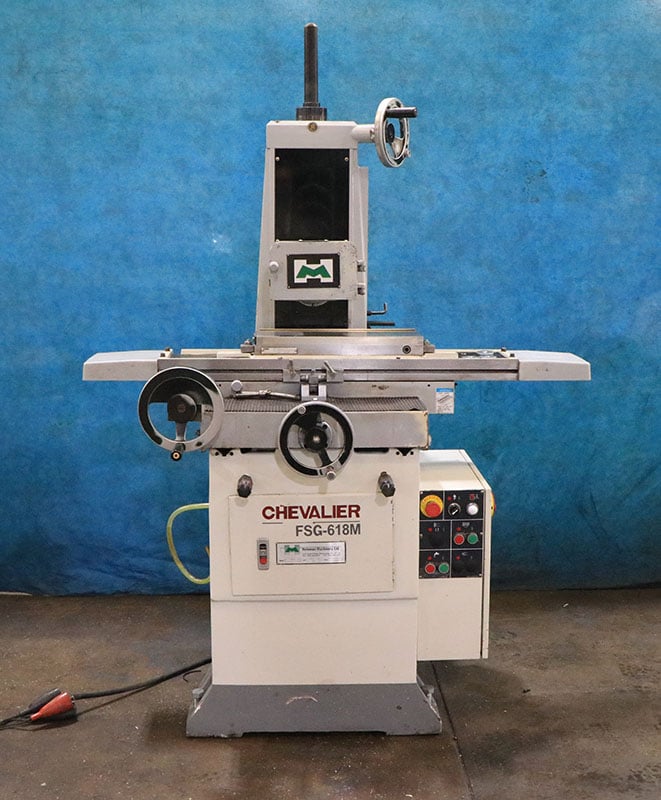 6" x 18" Chevalier #FSG-618M, hand feed surface grinder w/ roller ...