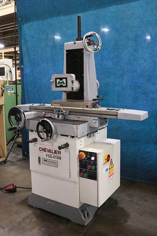 6" x 18" Chevalier #FSG-618M, hand feed surface grinder w/ roller ...