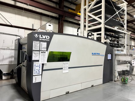 Lvd #Electra-FL3015-Fiber, 10000 watt, nozzle changer, 10 shelf tower ...