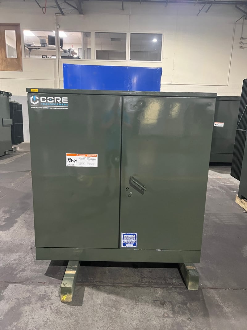 750 KVA 12470GrdY/7200 Primary, 480Y/277 Secondary, Core Transformer ...