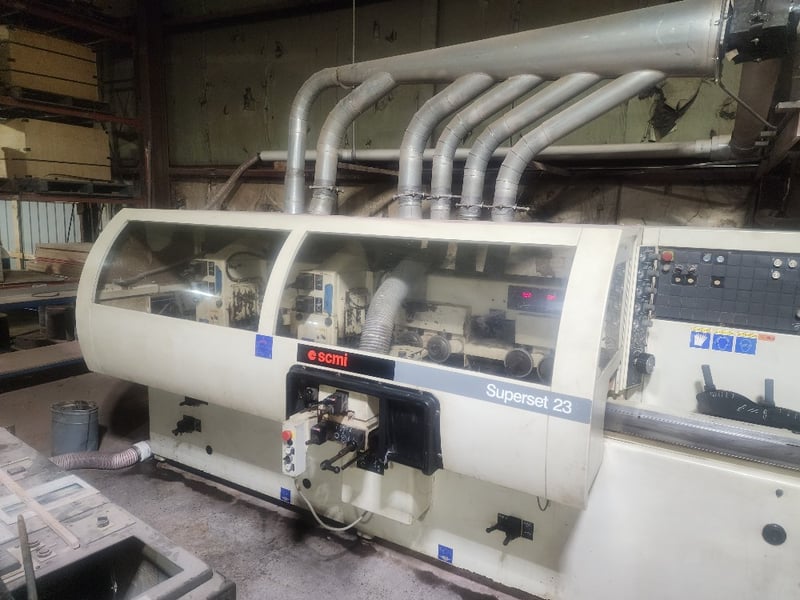 SCMI #Superset-23, 6 head (B-L-R-T-T-B) 4 side feed through moulder For ...