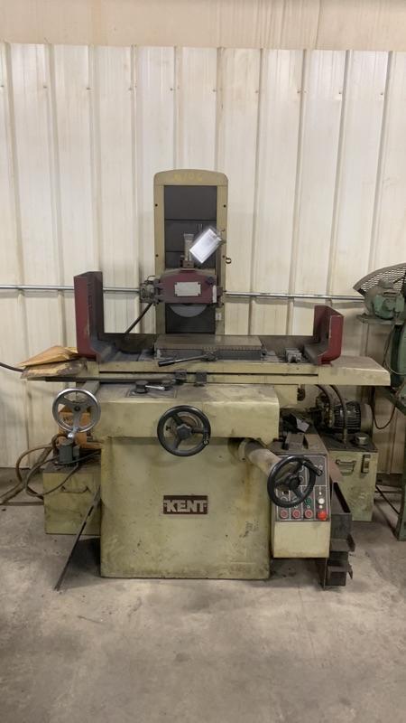 Kent #KGS-250AH, surface grinder, 18X8 magnet base, coolant tank, S/N ...