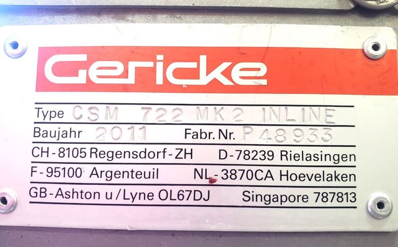 Gericke #CSM722, Stainless Steel inline centrifugal / rotary sifter ...