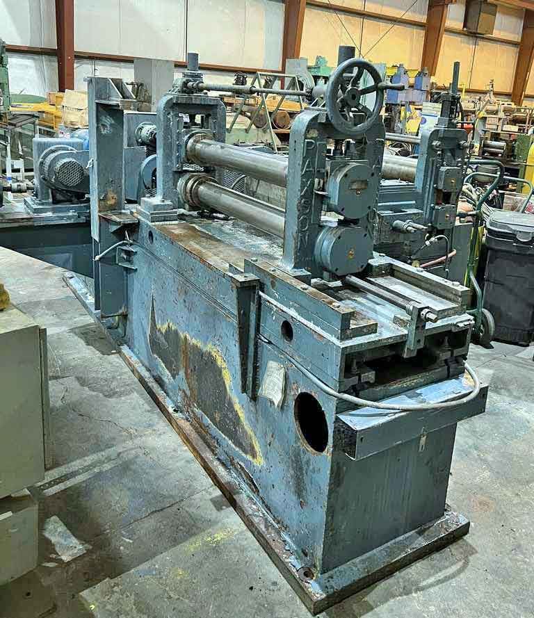 36" x 5" Paxson, slitting line, 20000 lb., entry pinch rolls, 16 ...