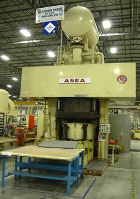 Avure (ASEA) #Quintus, fluid cell forming press, 42.9" blank diameter ...