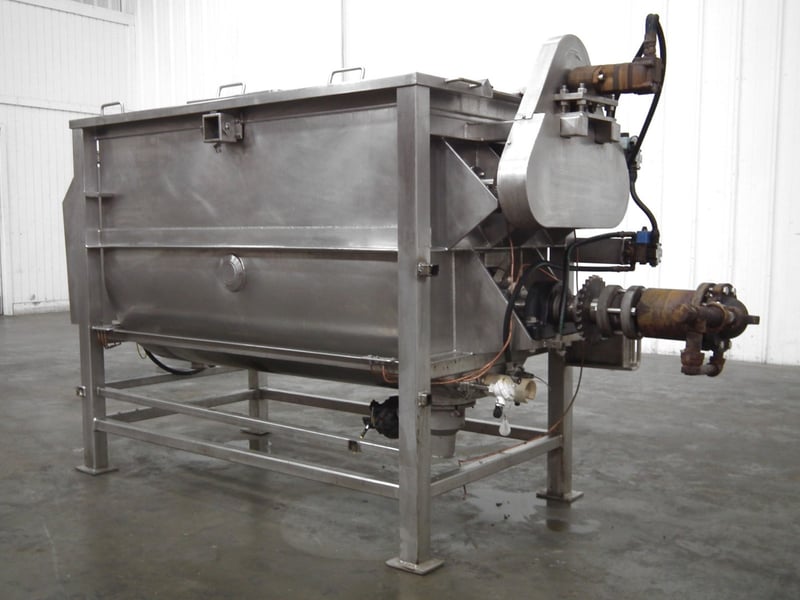 L & A #T-1003, Stainless 350 gallon double rotating auger spiral coil ...