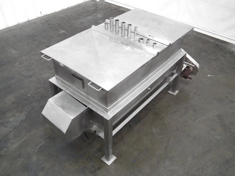 L & A, Stainless 350 gallon double rotating auger spiral coil batch ...