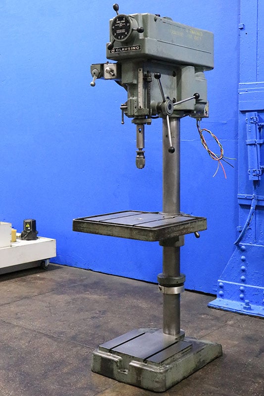 20" Clausing #2277, variable speed drill press, #3MT, forward & reverse ...