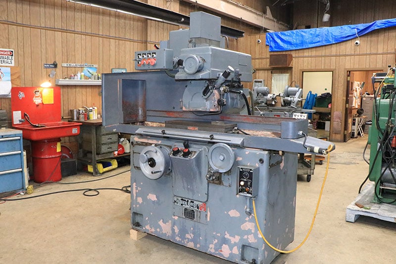 8" x 24" Thompson #2F, heavy duty hydraulic surface grinder, 12" x 1" W ...
