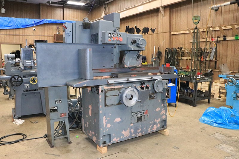 8" x 24" Thompson #2F, heavy duty hydraulic surface grinder, 12" x 1" W ...