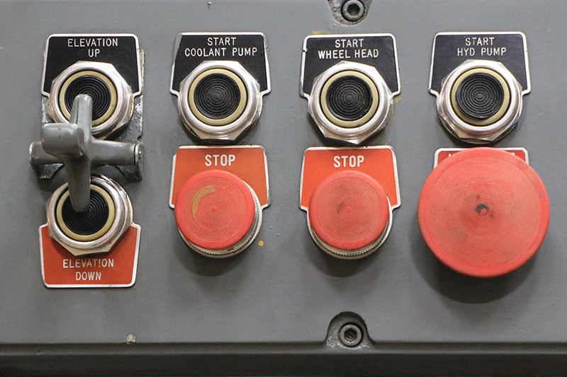 8" x 24" Thompson #2F, heavy duty hydraulic surface grinder, 12" x 1" W ...