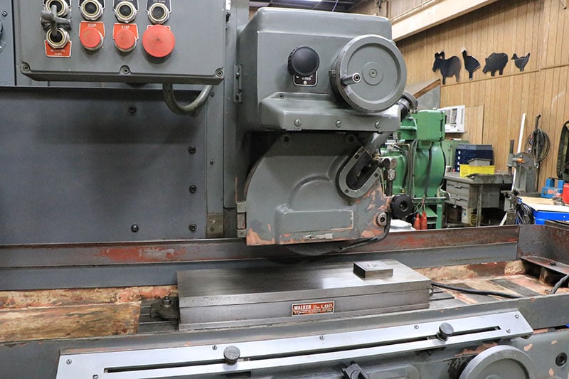 8" x 24" Thompson #2F, heavy duty hydraulic surface grinder, 12" x 1" W ...