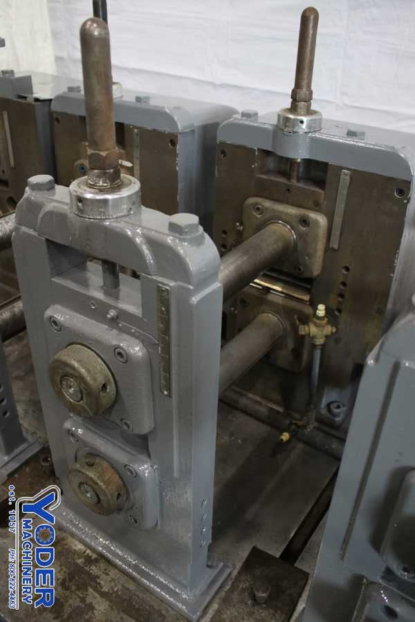 8 Stand, Yoder #M2-1/2, rollformer, 2-1/2" spindle diameter, 14" roll ...