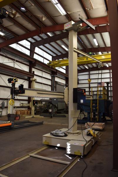 12' x 12' Pandjiris #1100, welding manipulator, power travel car ...