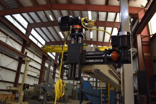 12' x 12' Pandjiris #1100, welding manipulator, power travel car ...