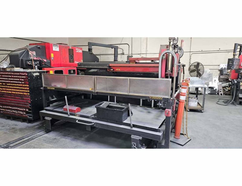 Amada #MP1225-NJ, Auto Sheet Loader, 4' x 8' max sheet size, 24 gauge ...