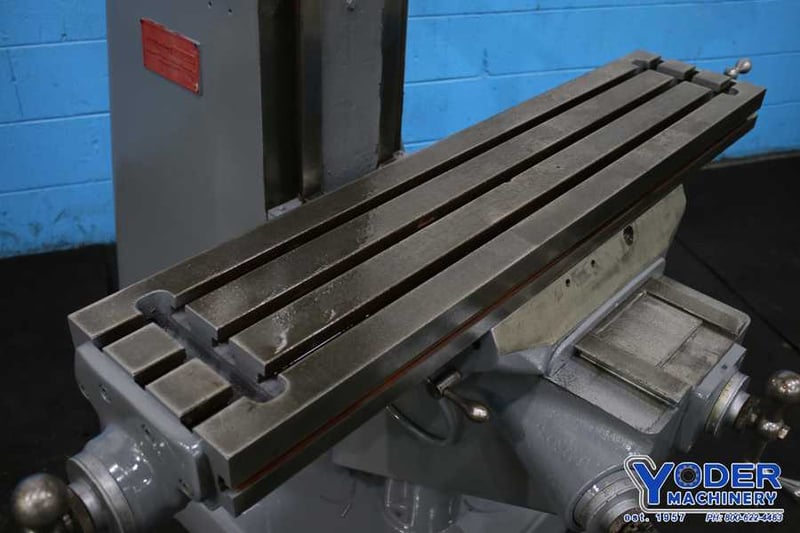 Bridgeport #Series-I, ram type vertical mill, 9" x42" table, 2 HP, One ...