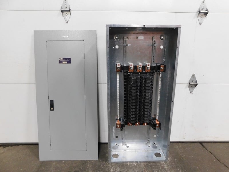 225 Amp. General Electric, AQU3302RCX, Spectra Reliagear panelboard, 4 ...