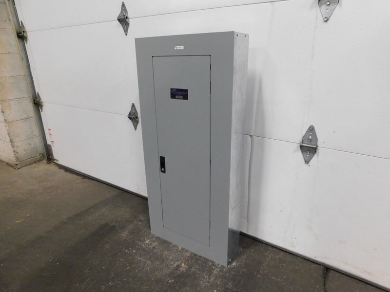 225 Amp. General Electric, AQU3302RCX, Spectra Reliagear panelboard, 4 ...