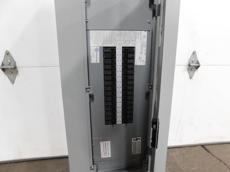 225 Amp. General Electric, AQU3302RCX, Spectra Reliagear panelboard, 4 ...