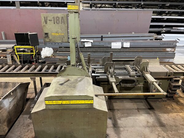 18" x 20" Hyd-Mech #V-18A, vertical bandsaw, 5 HP, Hyd-Mech Control ...