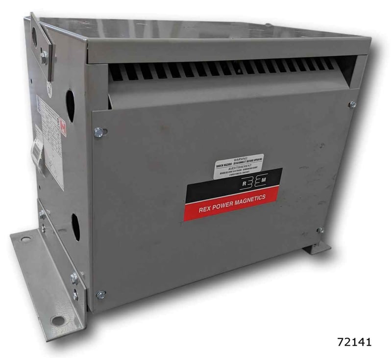 9 KVA 480 Primary, 240 Secondary, Rex Power magnets #RC9H-B, S/N J ...