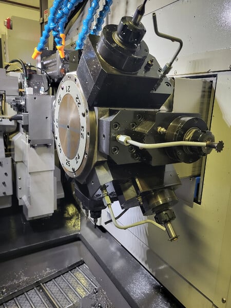 Tsugami #B038T, 12-Axis, 1-1/2" cap., sliding headstock, sub spindle, 8 ...