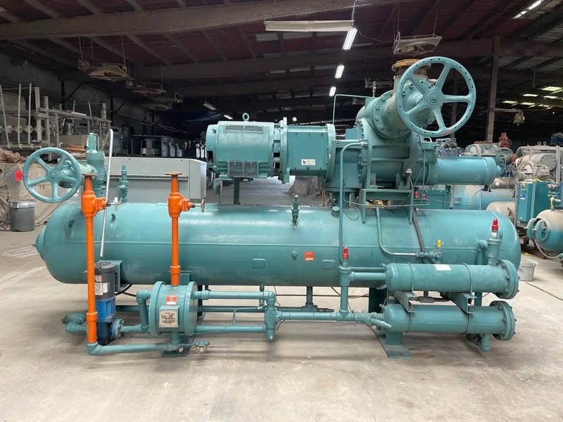 175 HP Frick #RWF-222B, rotary screw compressor, 300 psig, 460 V., R ...