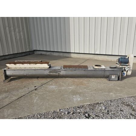 9" diameter x 11' -6" long, Thomas Conveyor Co., Stainless Steel screw ...