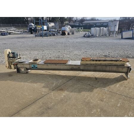 9" diameter x 11' -6" long, Thomas Conveyor Co., Stainless Steel screw ...