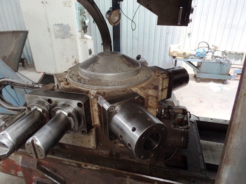 Mazak #Powermaster, Mazatrol T-Plus, 14" spindle bore, 42" swing, 2 ...