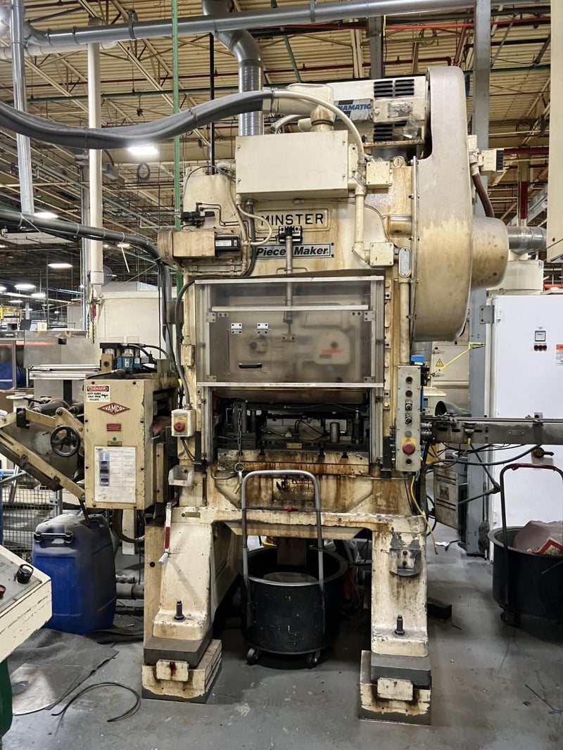 30 Ton, Minster #P2-30-30, high speed press, 2" stroke, 12.5" Shut ...