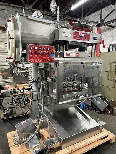Pack West #120, Inline, 3 station, 6 spindle, Stainless Steel capper ...